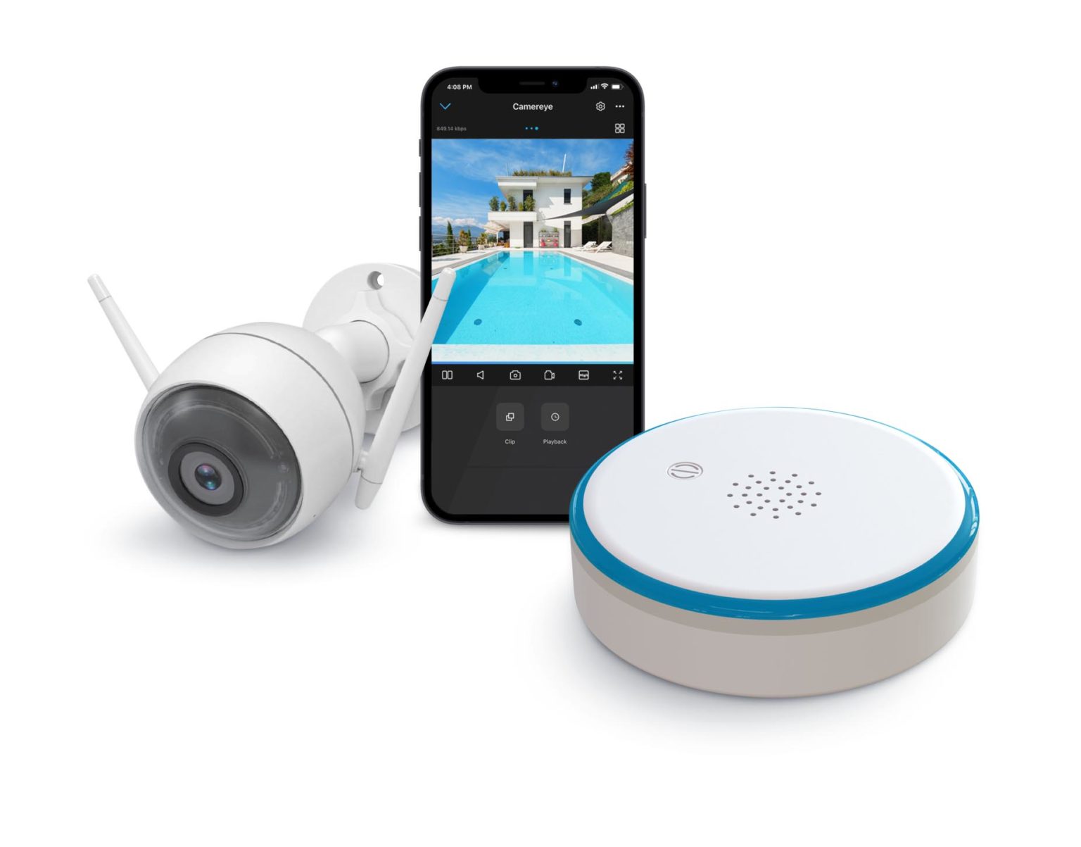 ASTM Approved AI Pool Monitoring System with Siren - CAMEREYE